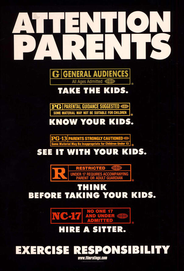 For more information about movie ratings and industry standards, please ...