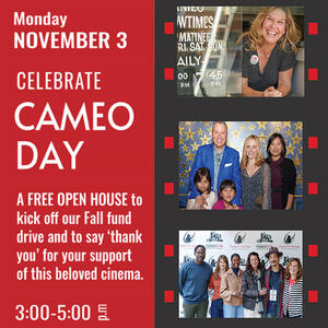 Movie Calendar at Cameo Cinema - movie times & tickets