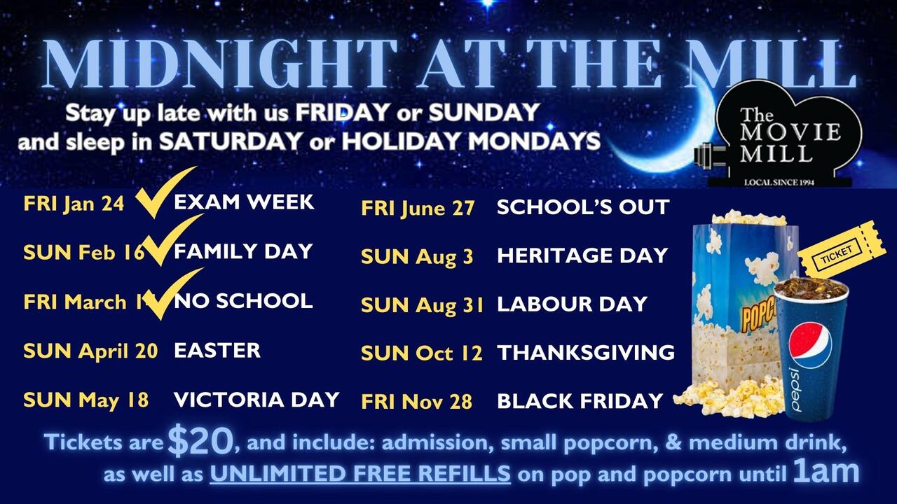 Advertise on our Pre-show Big Screen