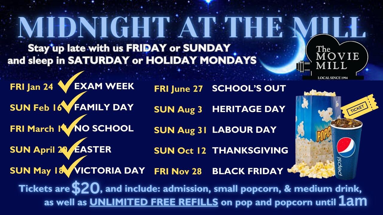 Advertise on our Pre-show Big Screen