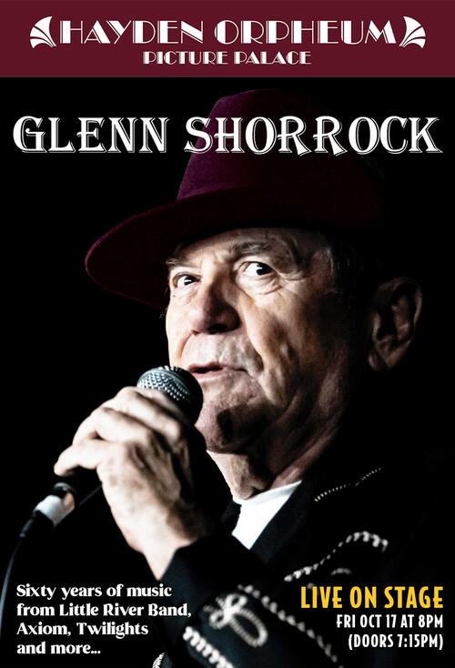 Movie poster for Glenn Shorrock…Reminiscing