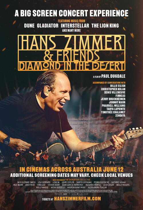Movie poster for Hans Zimmer & Friends - Diamond in the Desert