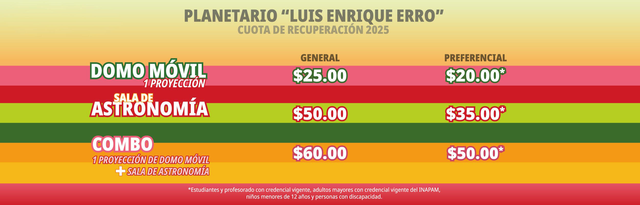 Horarios y boletos para