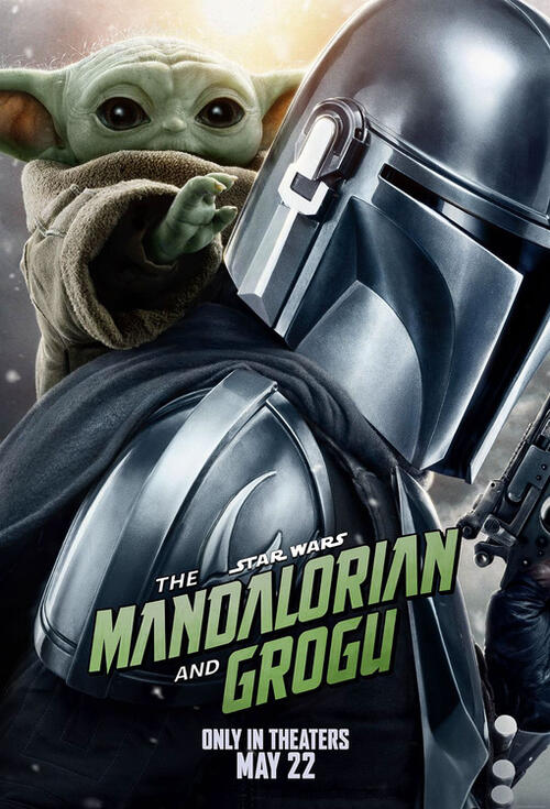 Movie poster for The Mandalorian & Grogu