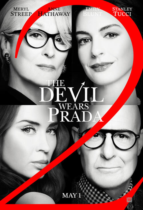 Movie poster for The Devil Wears Prada 2